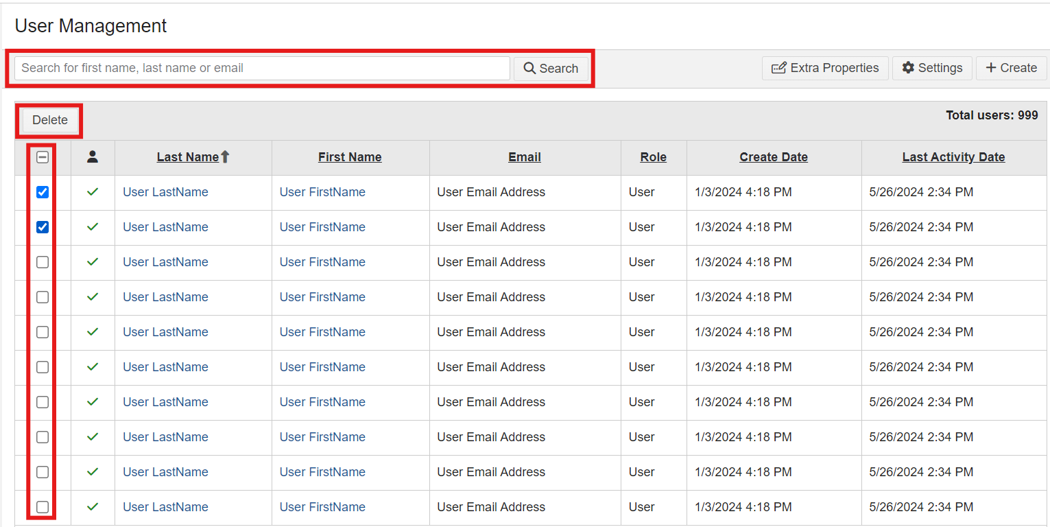 User Management – TDNet